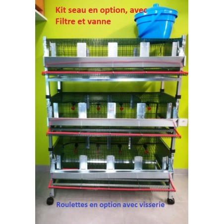 Boostez votre élevage avec une cage 4 en 1 pour cailles reproductrices